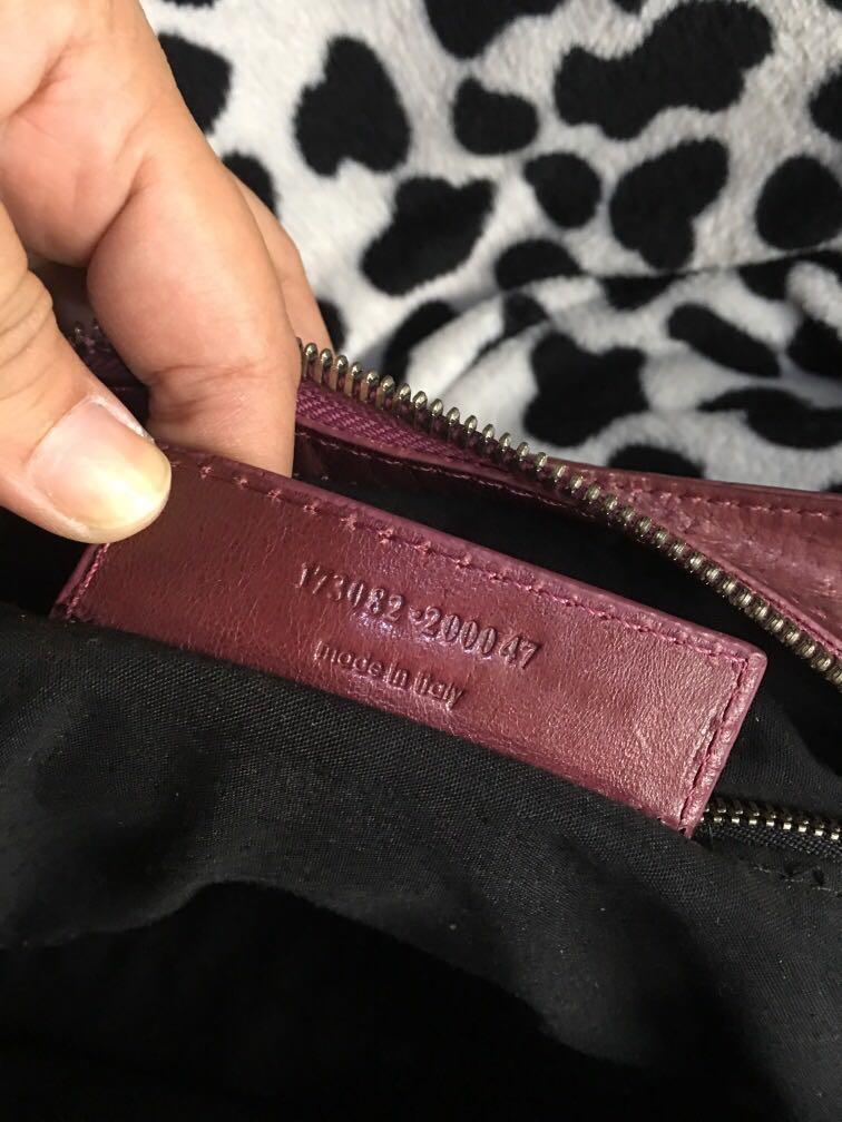 Balenciaga maroon, Women's Fashion, Bags & Wallets, Purses & Pouches on ...
