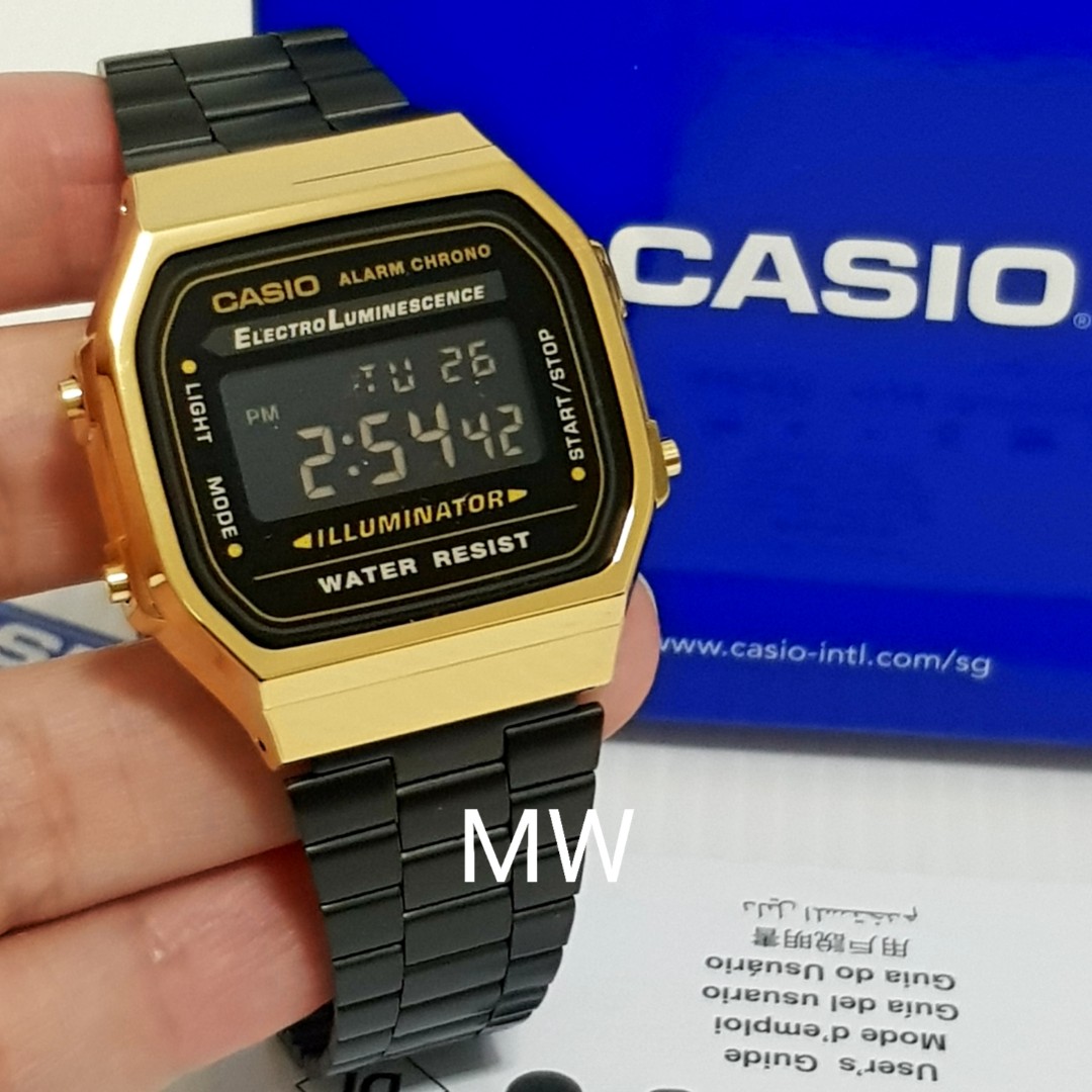 Casio unisex design watch a168, Men's Fashion, Watches on Carousell