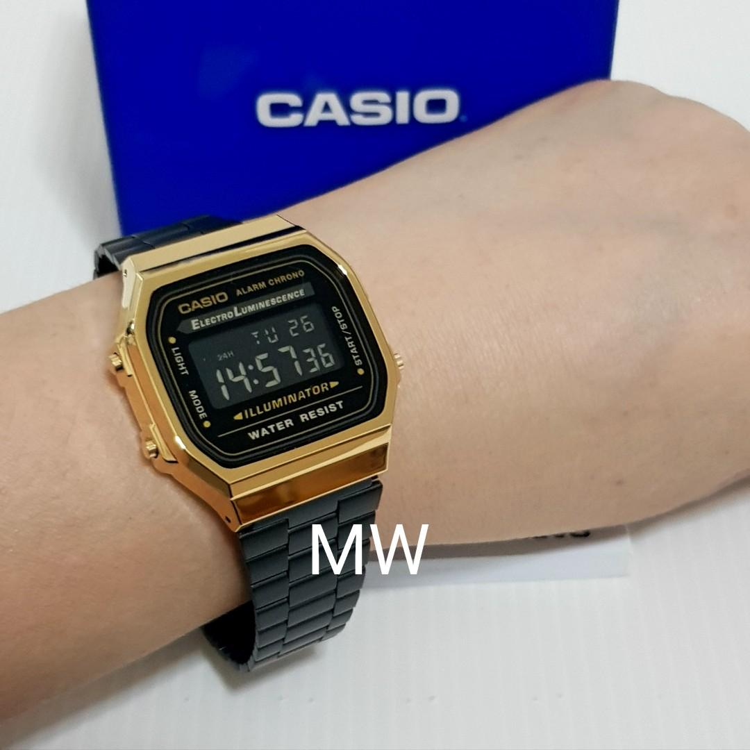 Casio unisex design watch a168, Men's Fashion, Watches on Carousell