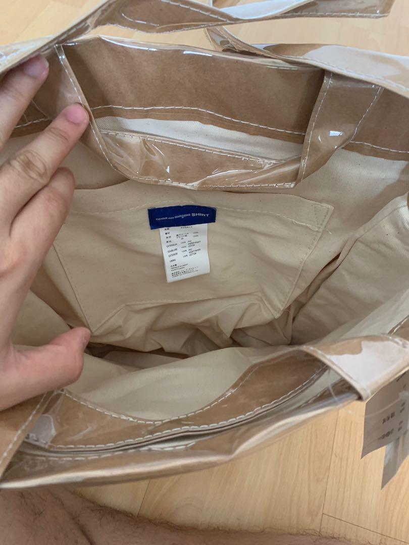 CDG PVC Tote bag, Women's Fashion, Bags & Wallets, Cross-body Bags on ...