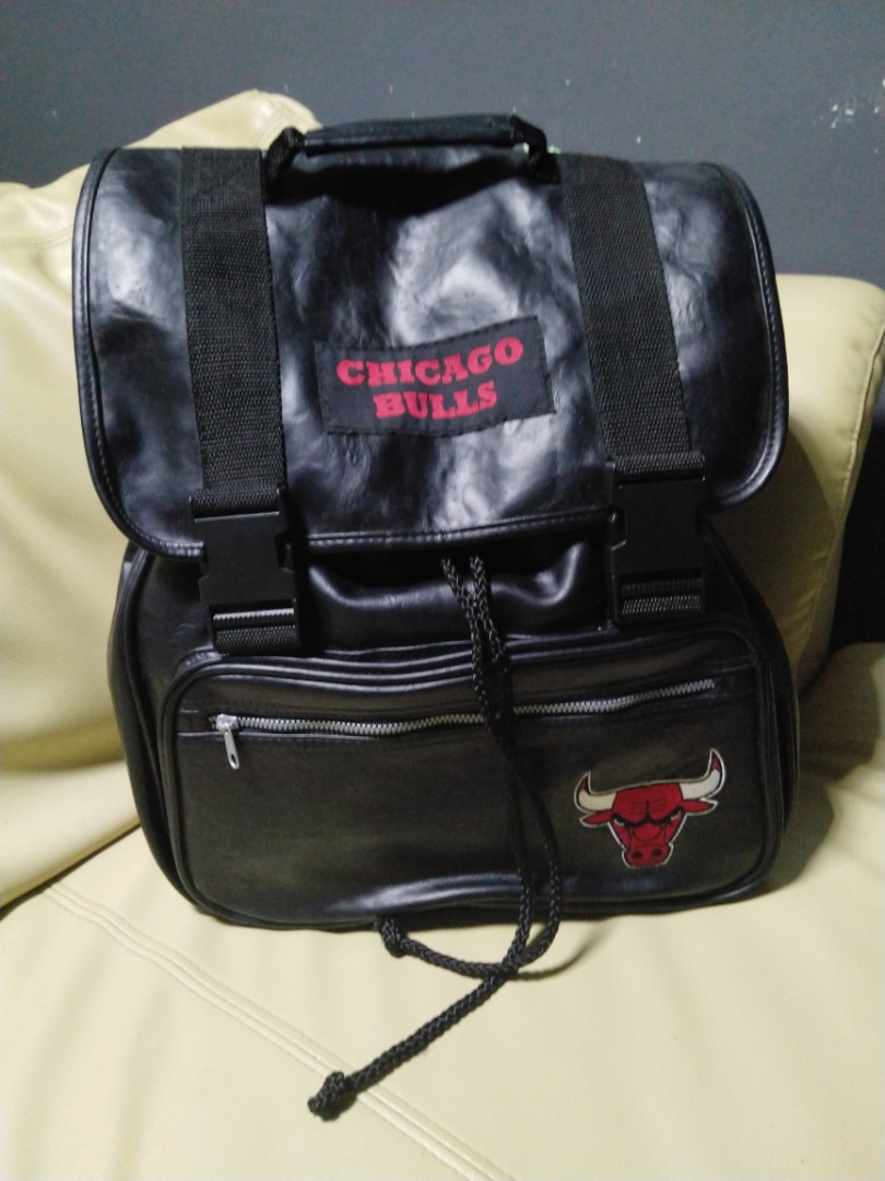 chicago bulls backpack leather, Luxury, Bags & Wallets on Carousell