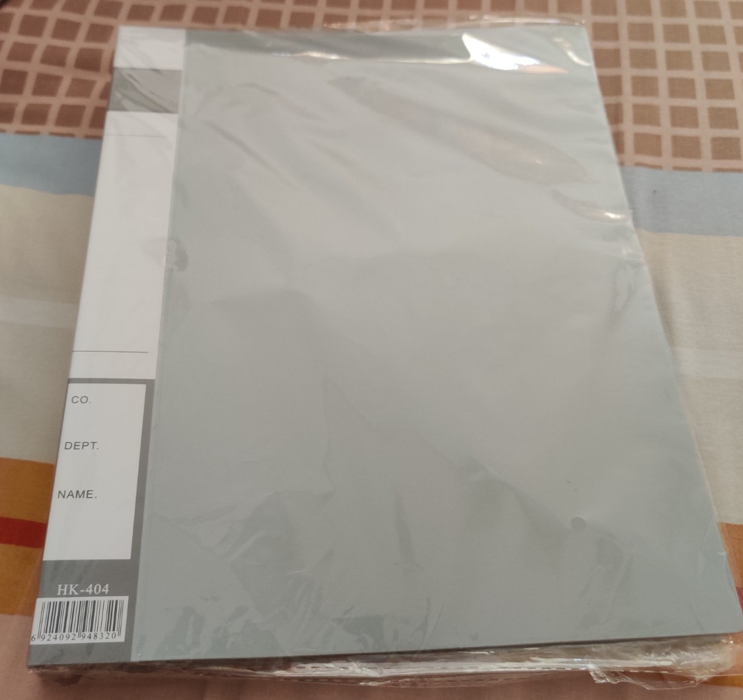 Clear Ring Binder Folder Grey Colour, Hobbies & Toys, Stationery ...