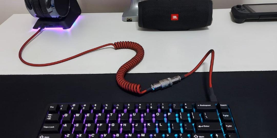 Custom USB Cable for Mechanical Keyboard (w/ Chrome Aviator), Computers ...