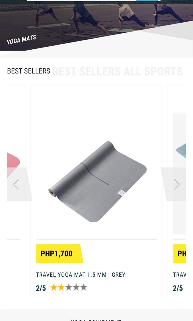 Domyos by Decathlon Travel Yoga Mat, Sports Equipment, Exercise ...