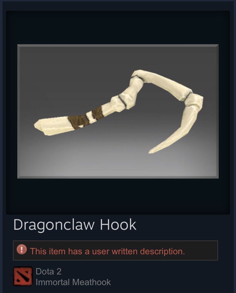 Dota 2 Pudge Dragonclaw Hook
