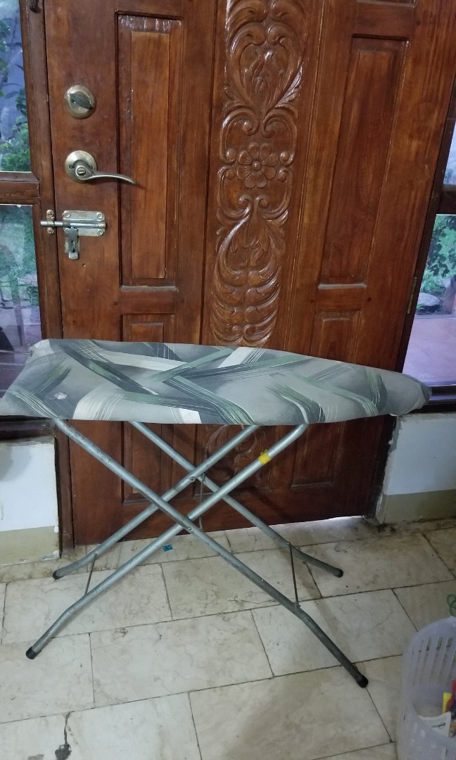 Folding metal iron stand, Furniture & Home Living, Home Improvement ...