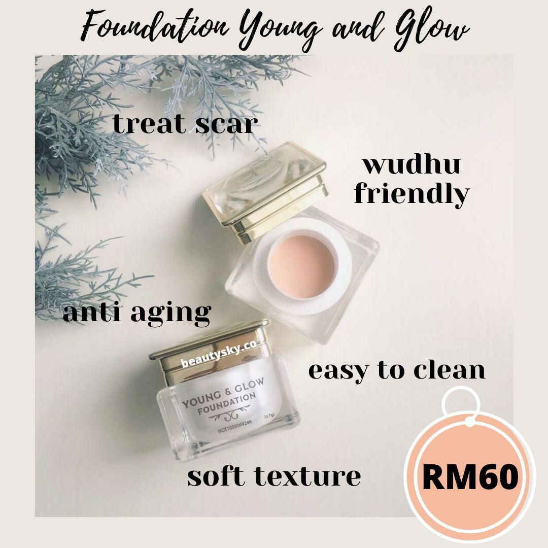 FOUNDATION YOUNG AND GLOW NEELOFA, Beauty & Personal Care, Face, Makeup ...