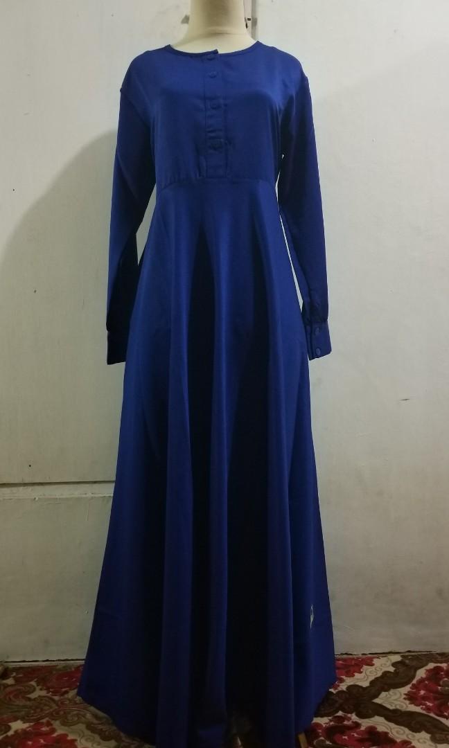 Gamis DAS / gamis / gamis royal blue / gamis biru elektrik / gamis biru ...