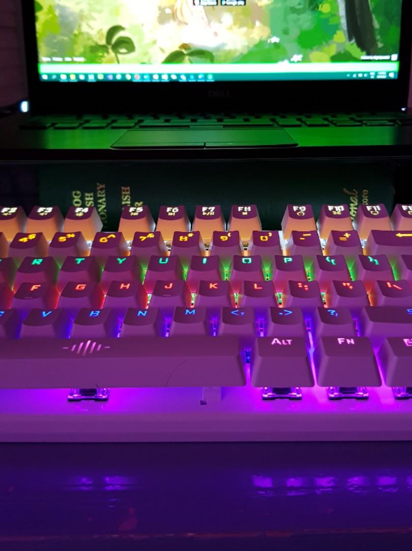 Gigaware K28 Mechanical Keyboard (White), Computers & Tech, Parts ...