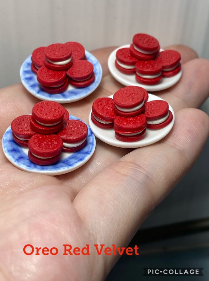 Handmade Miniature Oreo Cookies, 10 different flavours, Clay, Oreo ...
