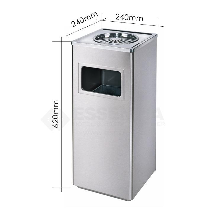 Hotel Lobby Trash Can Waste Bin Stainless Steel Trash Can Hotel Lobby ...