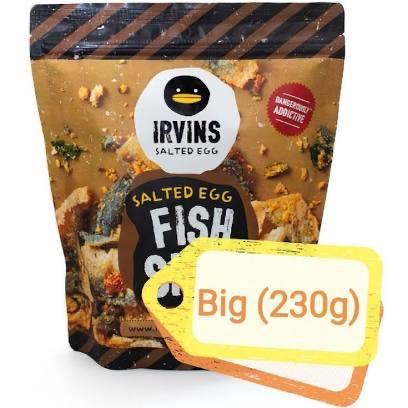 Irvin salted egg fish skin x4 Large, Food & Drinks, Packaged & Instant ...