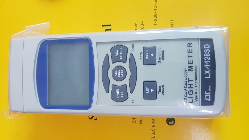 Light Meter, Datalogger, Illumination Recorder, Lux Meter, Lutron, LX-1128SD, Commercial ...
