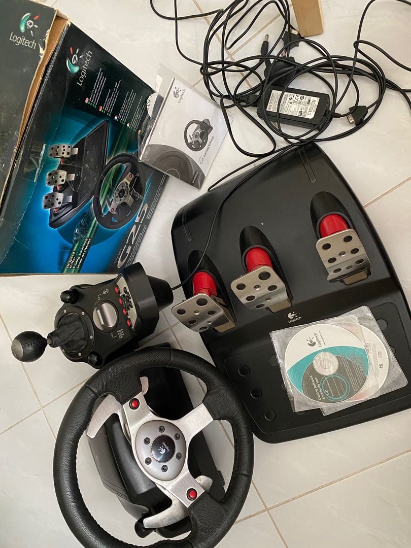 Logitech- G25 Racing Wheel, 電子遊戲, 遊戲機配件, 互動遊戲Figure - Carousell