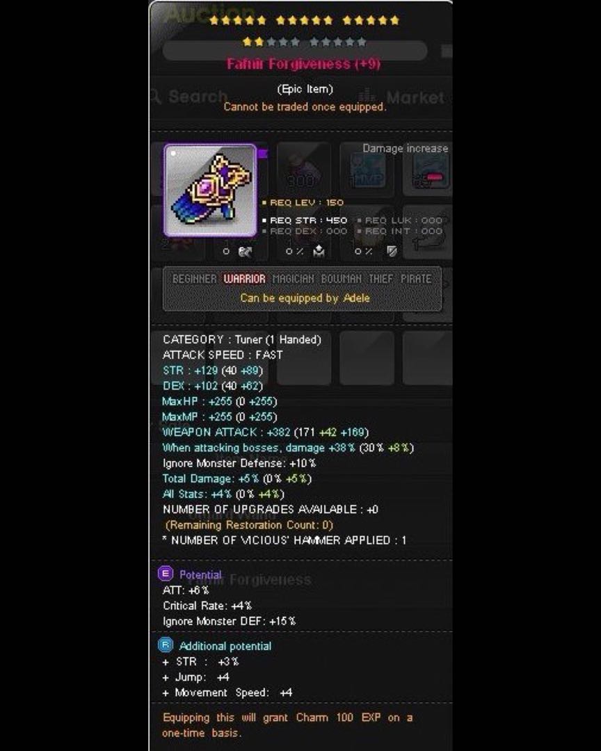 Maplesea Aquila Fafnir Forgiveness [Adele], Video Gaming, Gaming ...