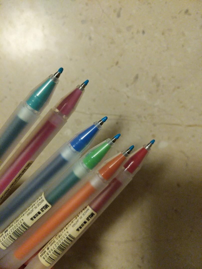 Muji pen assorted colours, Hobbies & Toys, Stationery & Craft ...