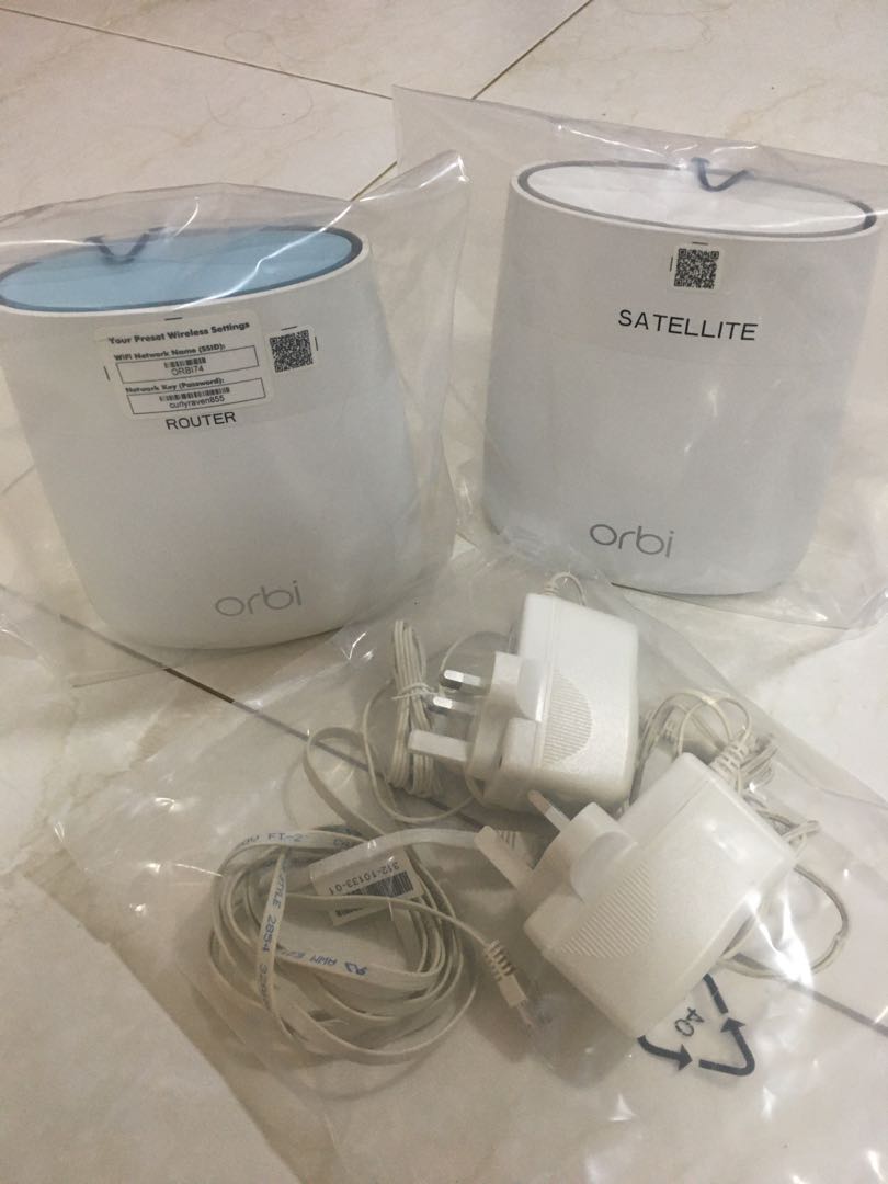 ORBI RBR20 Router & RBS20 Satellite, Computers & Tech, Parts ...