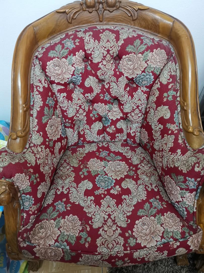 Original kayu jati sofa, Furniture & Home Living, Furniture, Sofas on ...