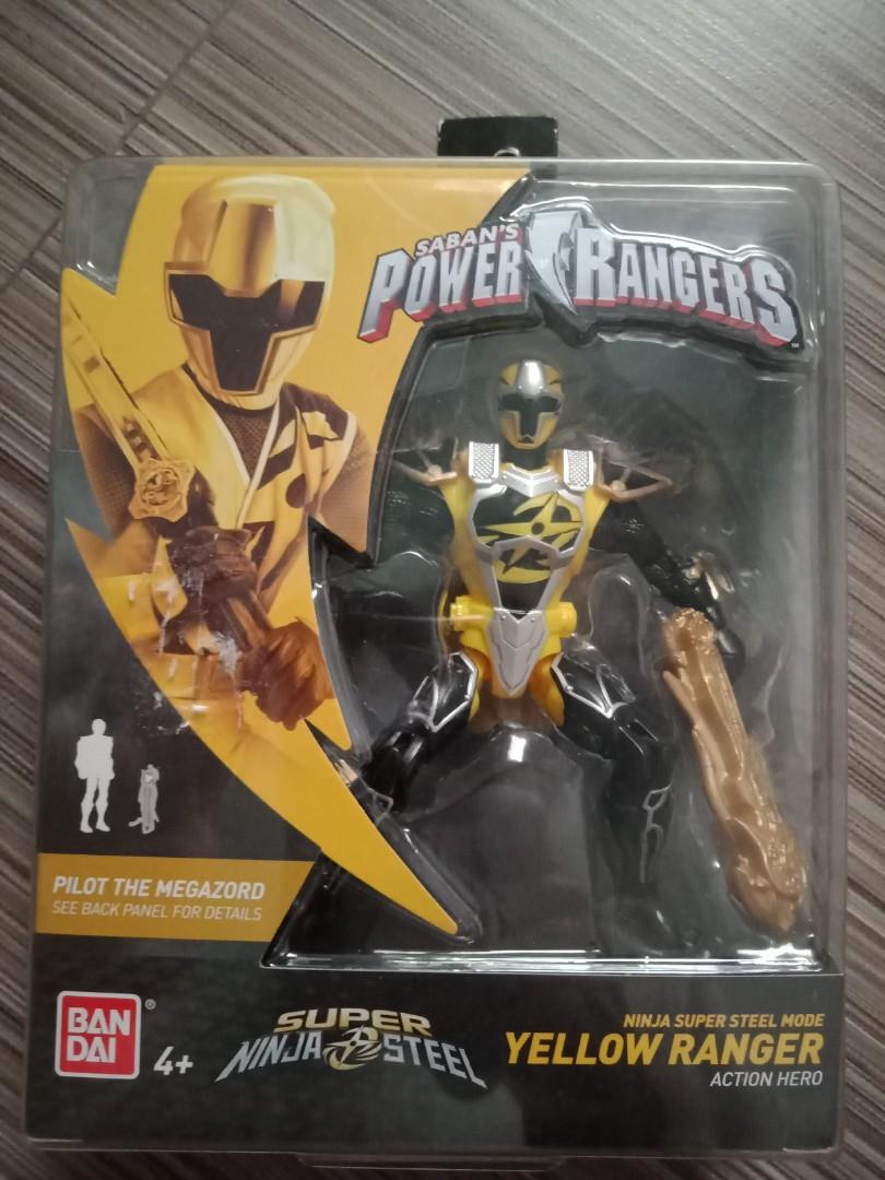 Power Rangers Yellow Ranger Super Ninja Steel, Toys & Games, Bricks ...