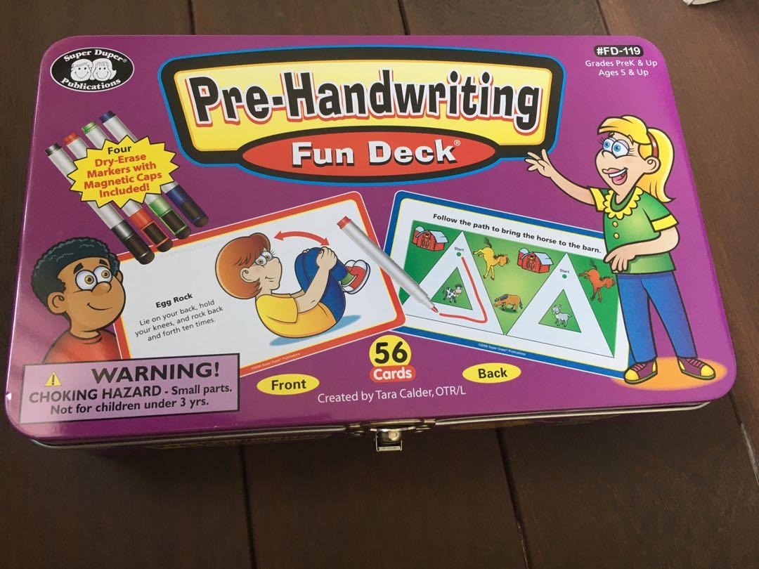 Pre-handwriting fun deck handwriting activities/Learning resources, Hobbies & Toys, Toys & Games ...