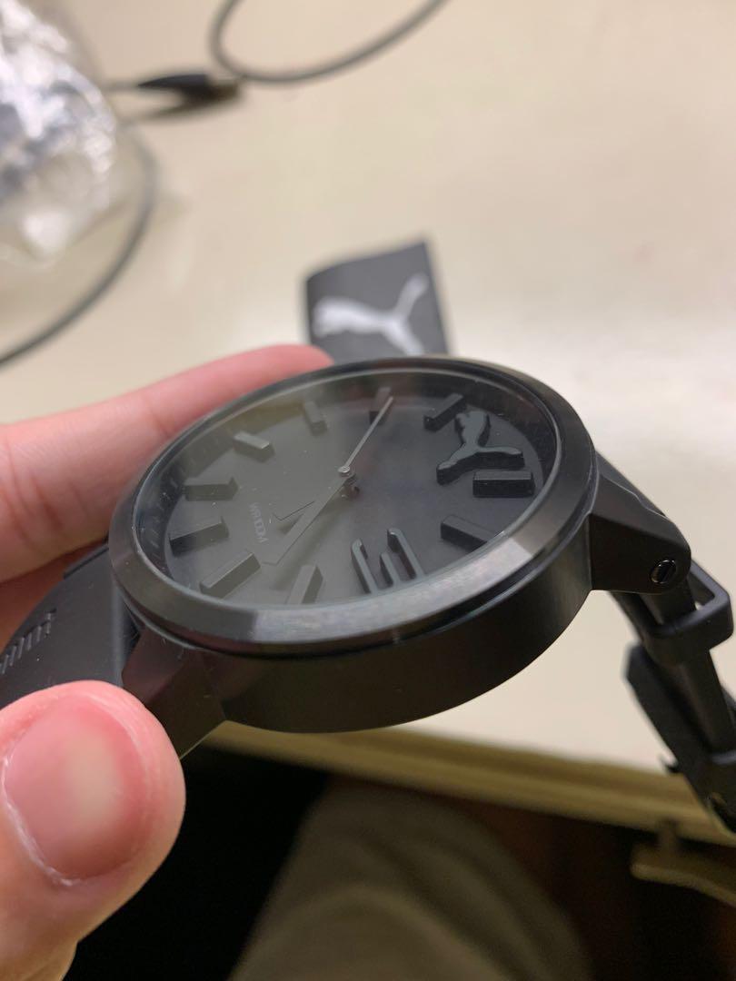 PUMA Ultrasize Black Sports Watch, Men's Fashion, Watches & Accessories ...