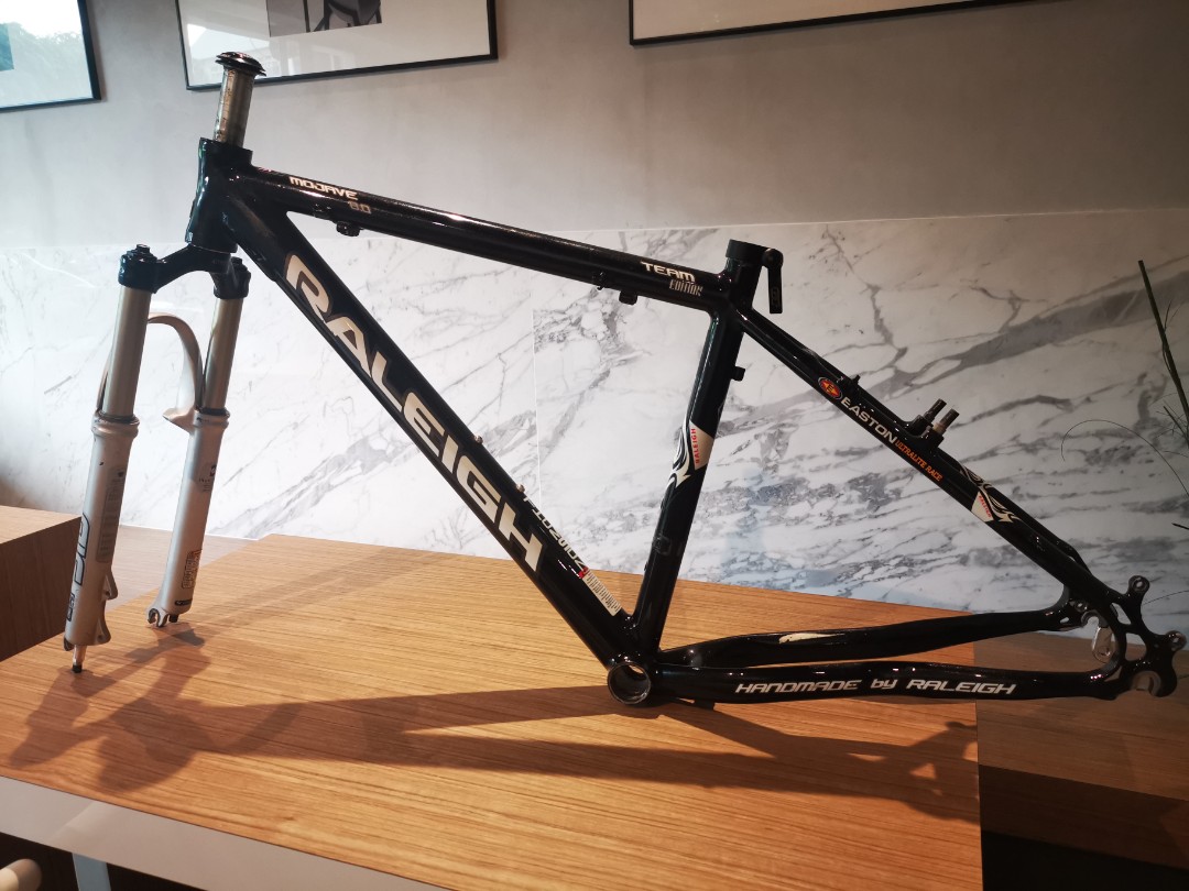 Mountain bike frame Raleigh Team Edition with rock shox suspension ...