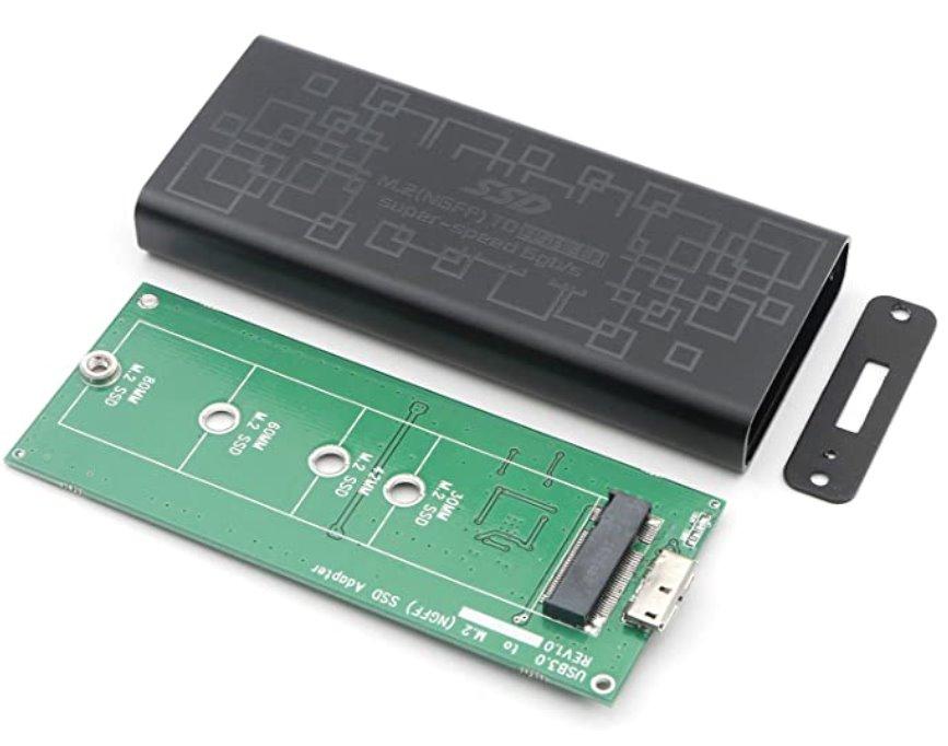 USB 3.0 Micro B Female to Key B External Enclosure Case for NGFF M.2 ...