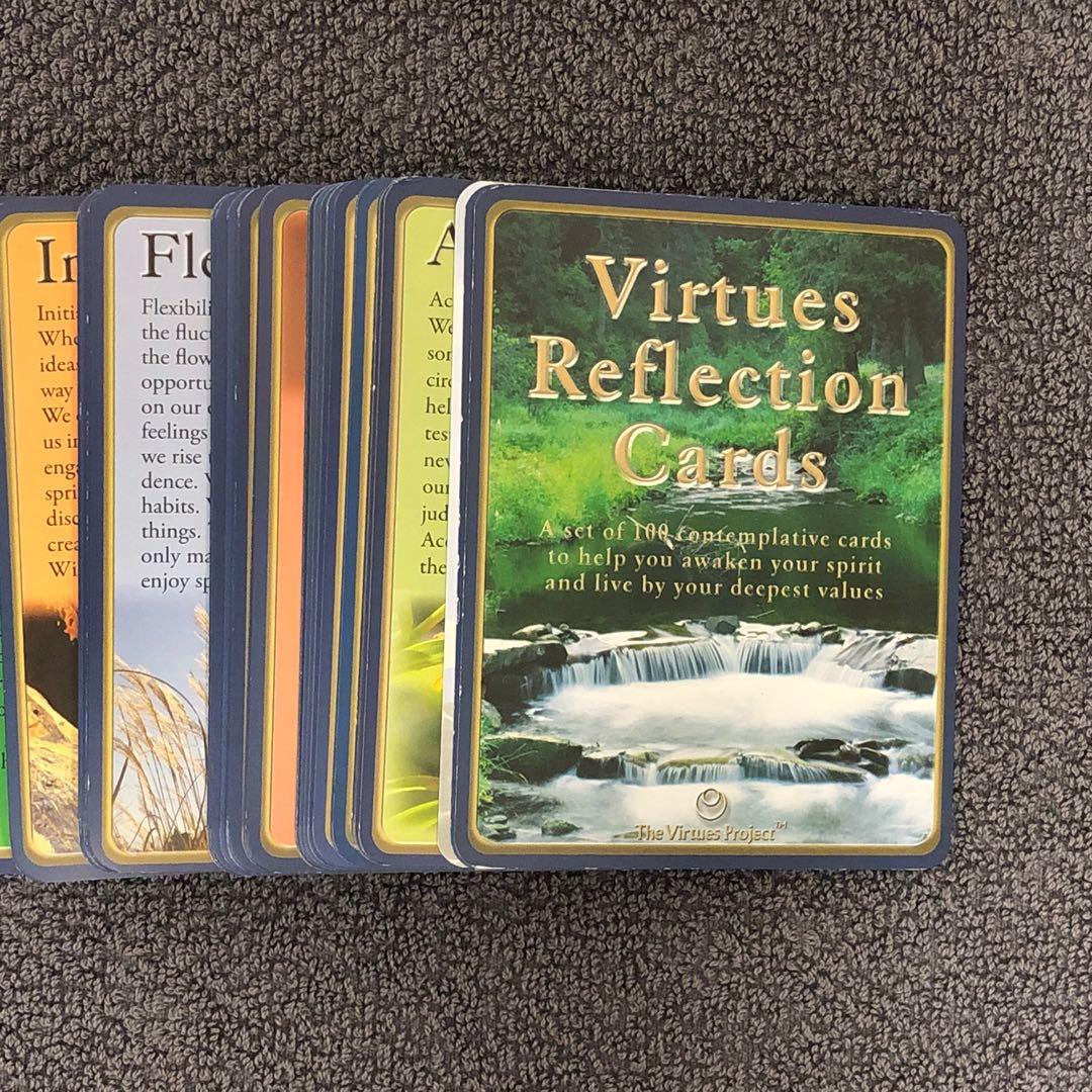 Virtues Reflection Cards (Pack of 100 Virtues) by The Virtues Project ...