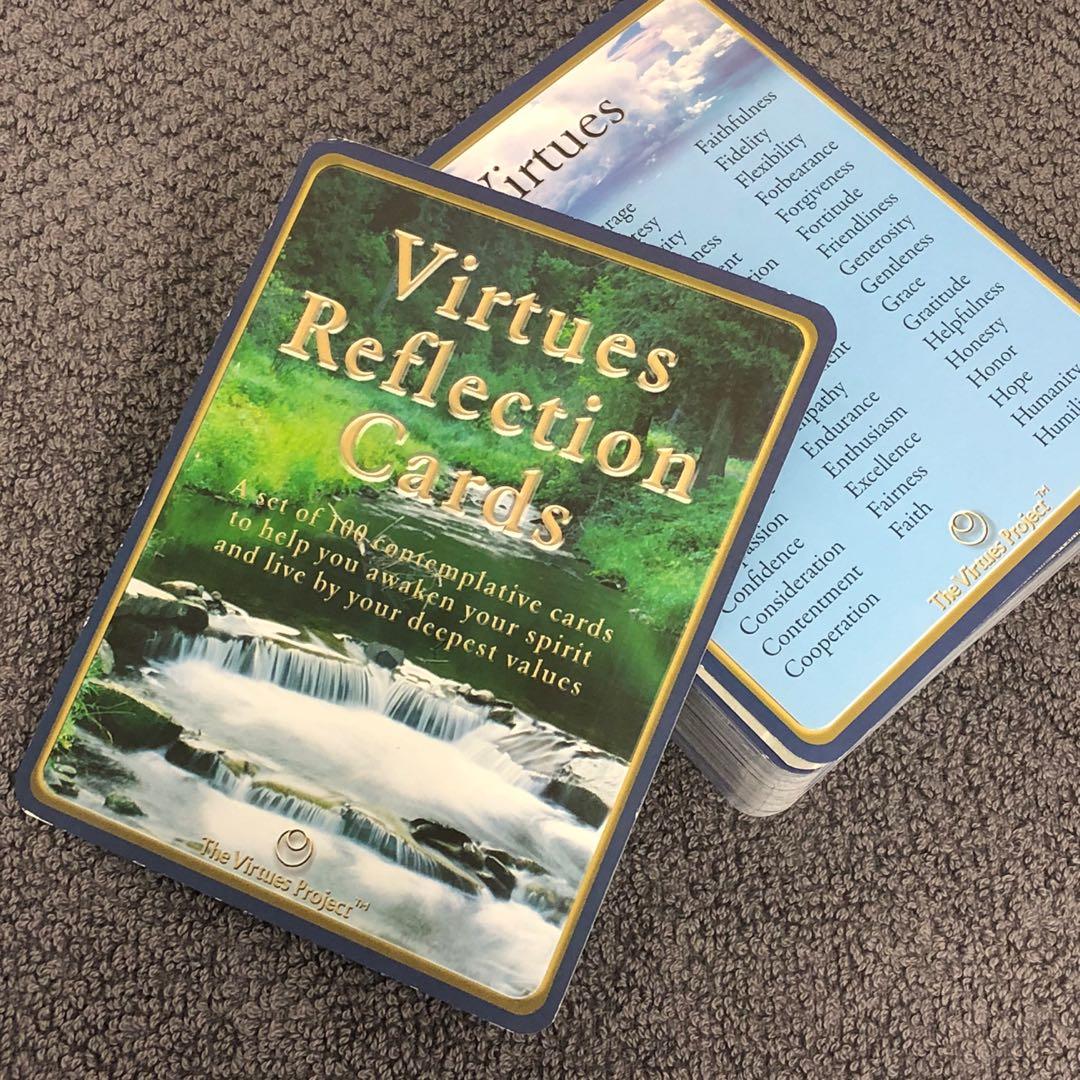 Virtues Reflection Cards (Pack of 100 Virtues) by The Virtues Project ...