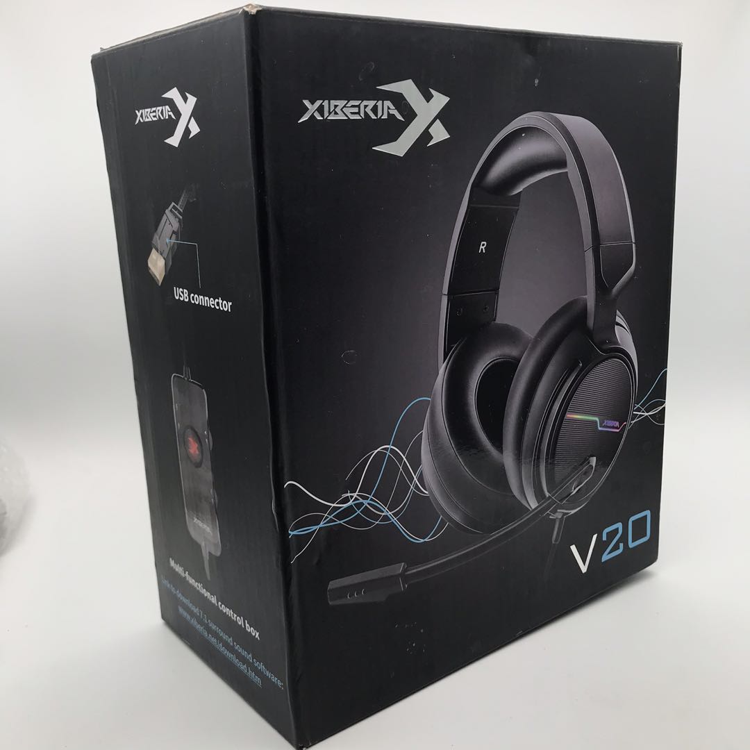 XIBERIA-V20 USB PS4 Headset for Host Connection, 7.1 Surround Sound PC ...