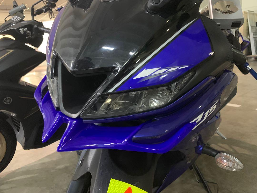 Yamaha R15 v3 winglet, Motorcycles, Motorcycle Accessories on Carousell