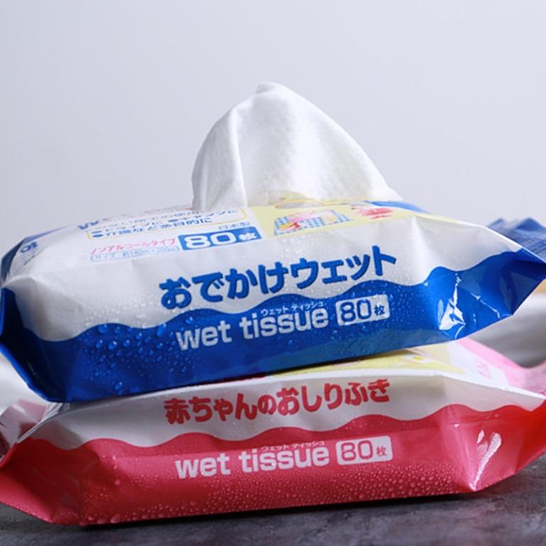 Japan Watts Premium Wet Tissue Wipes - 80 sheet, Beauty & Personal Care ...