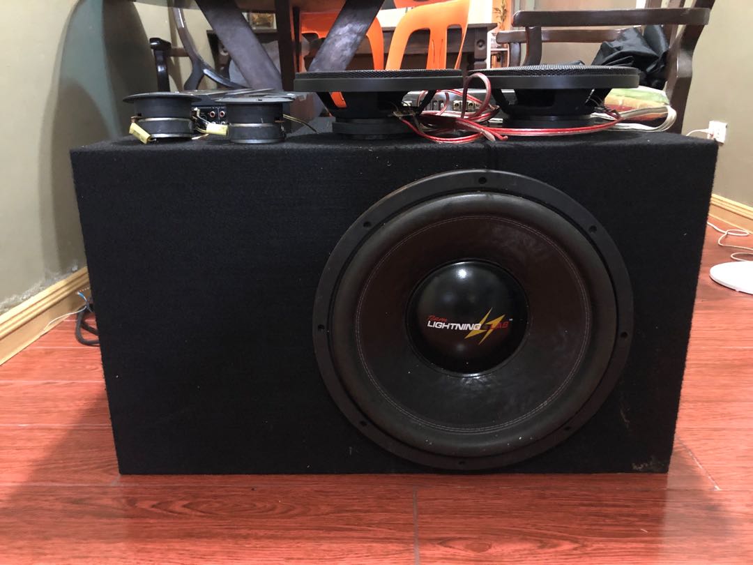 Lightning lab Amplifier Subwoofer and speaker, Car Parts & Accessories ...