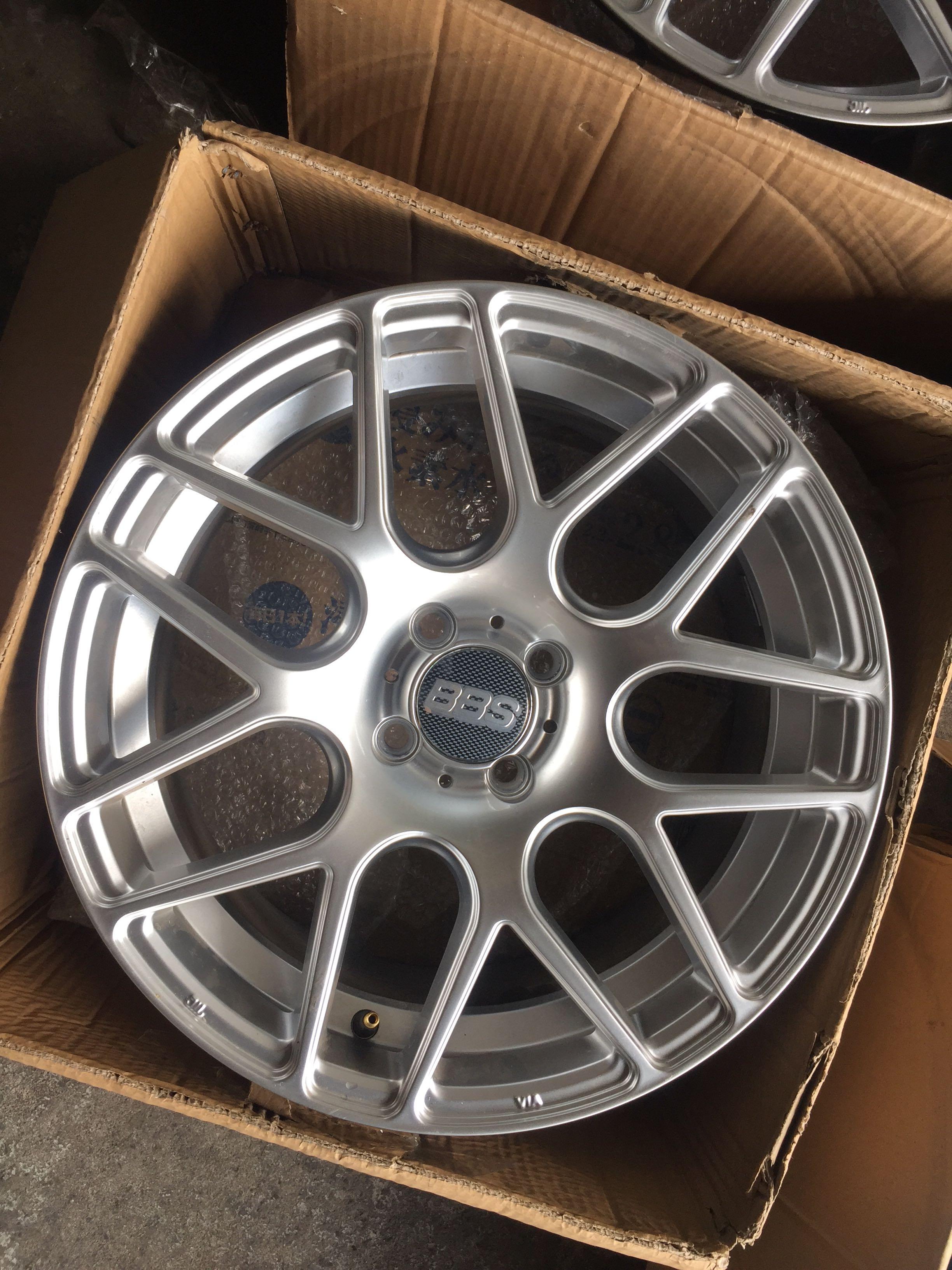 BBS RE Inspired ( hypersilver ) 17s 4x100 (rims only), Car Parts ...