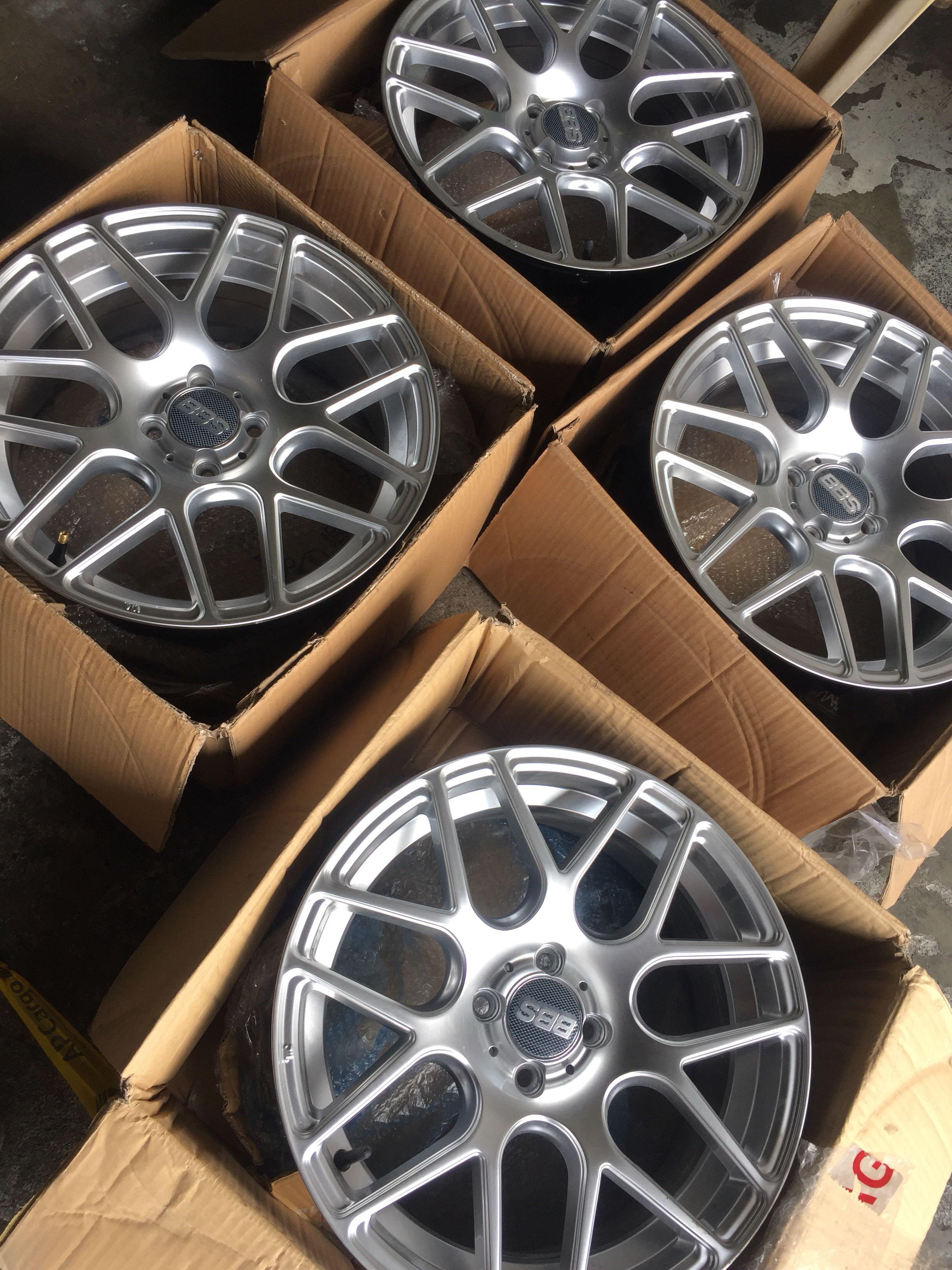 BBS RE Inspired ( hypersilver ) 17s 4x100 (rims only), Car Parts ...