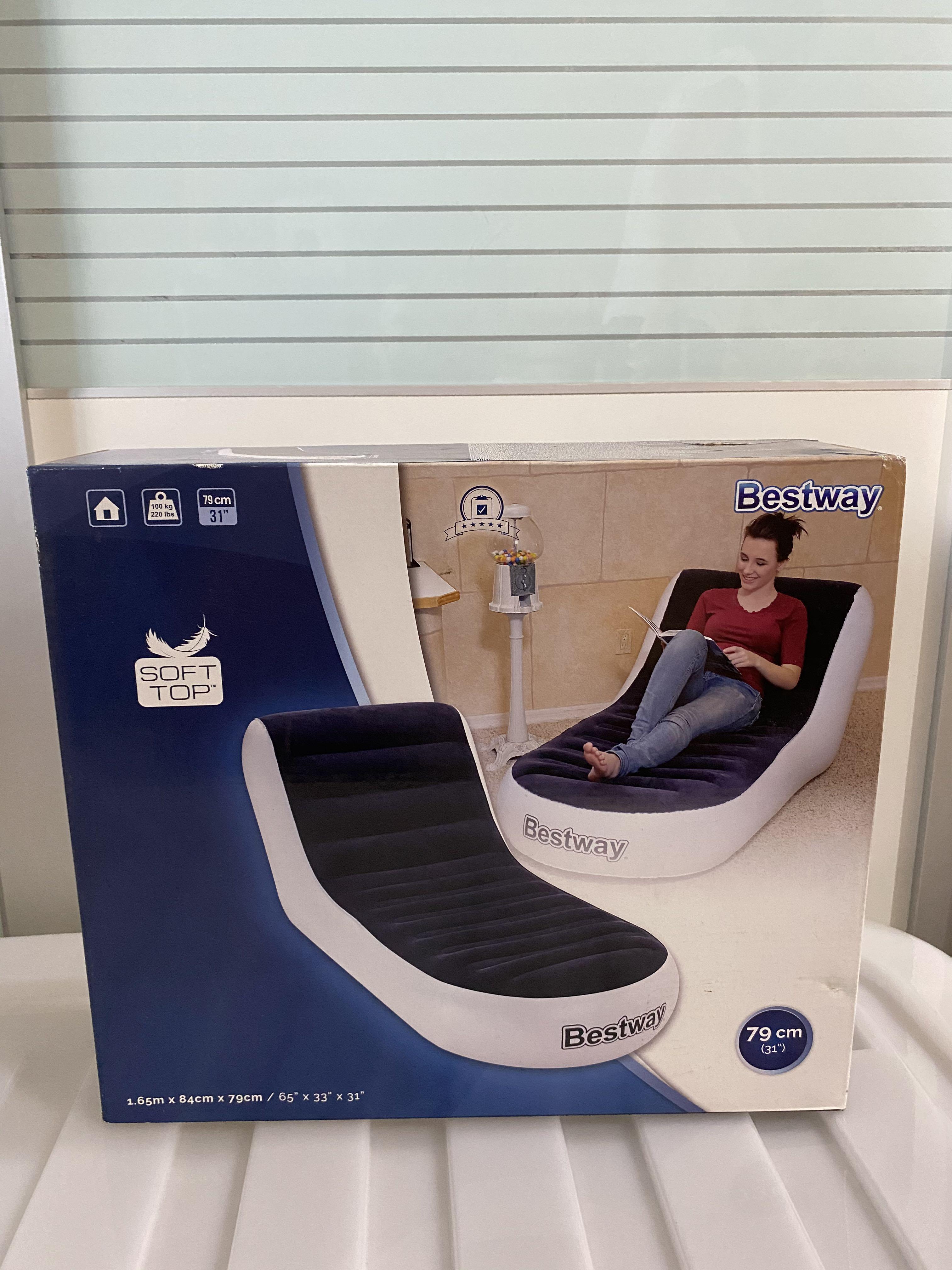 Bestway Soft Top Inflatable Air Chair Bed, Babies & Kids, Baby Nursery ...