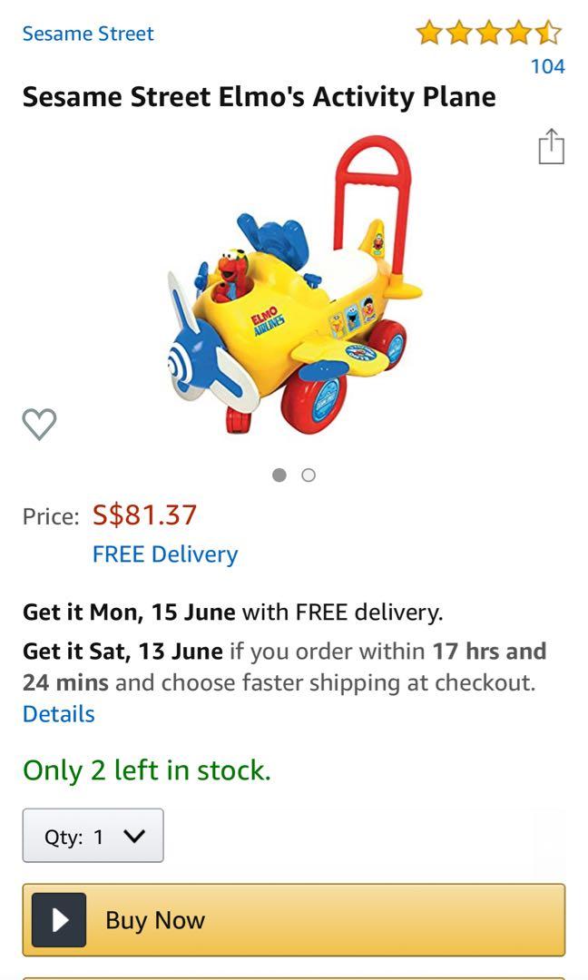 Brand New Sesame Street Elmo's Activity Plane, Hobbies & Toys, Toys ...