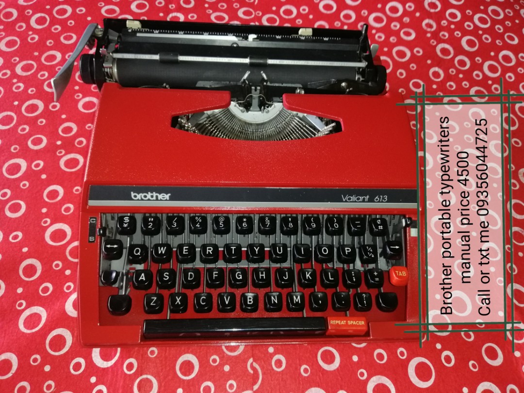 Brother portable typewriters manual, Hobbies & Toys, Memorabilia ...
