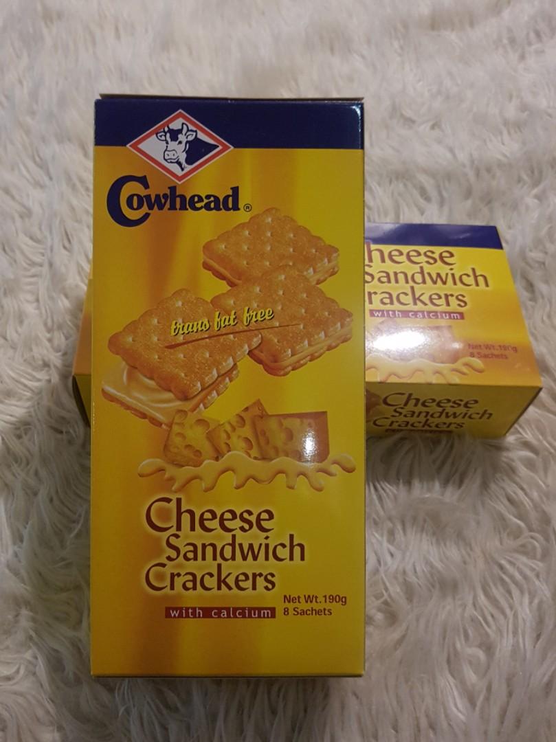 Cowhead Cheese Sandwich Crackers, Food & Drinks, Packaged & Instant ...