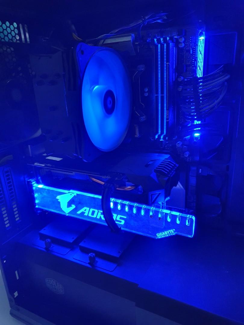 custom rgb gpu support bracket, Computers & Tech, Parts & Accessories ...
