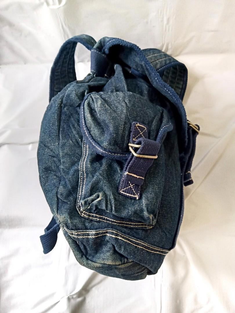 Denim Backpack, Men's Fashion, Bags, Backpacks on Carousell