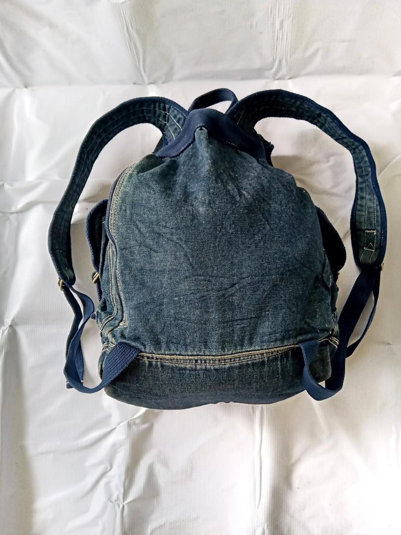 Denim Backpack, Men's Fashion, Bags, Backpacks on Carousell