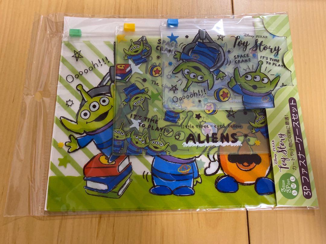 日本disney Pixar toy story 精品 一套三件 小物收納zip袋 儲物袋 雜貨 三眼仔簿, 興趣及遊戲, 手作＆自家設計 ...