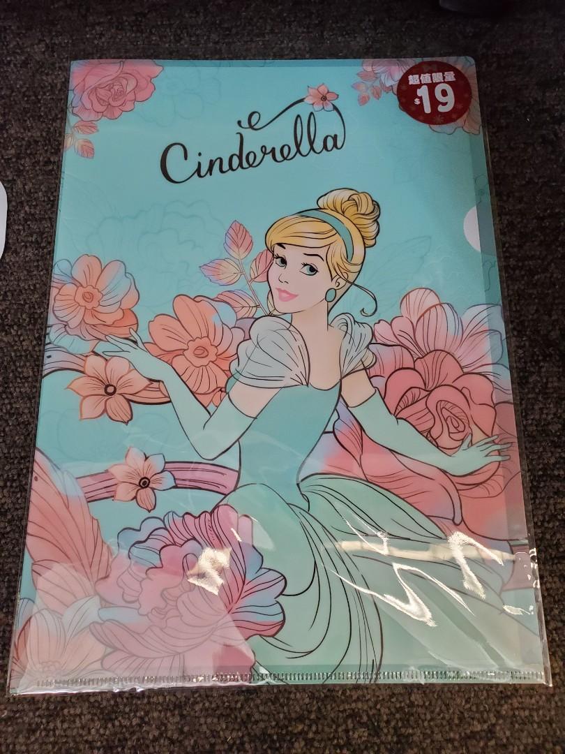disney Princess Cinderella 迪士尼灰姑娘folder 文件夾, 興趣及遊戲, 手作＆自家設計, 文具 - Carousell