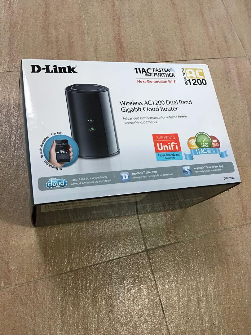 D-Link Wireless AC1200 Dual Band Gigabit Cloud Router, Computers & Tech ...