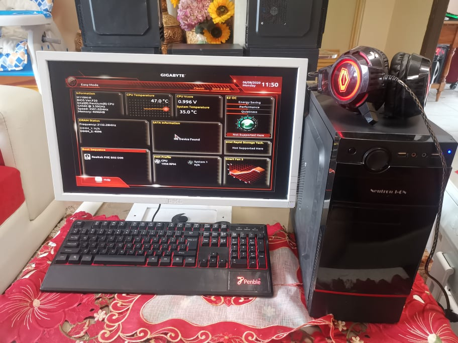 gaming complete set desktop g4560 7th gen 4gb ddr4 ram 500gb hdd gtx ...