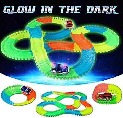 Glow Track, Kuultoy Twister Tracks, 220 PCS Magic Glow in the dark ...