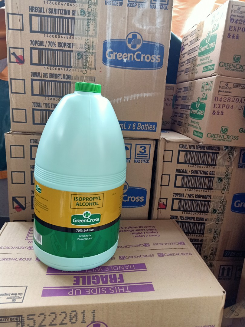 Green Cross Isopropyl 70%Alcohol 1 Gallon, Beauty & Personal Care ...