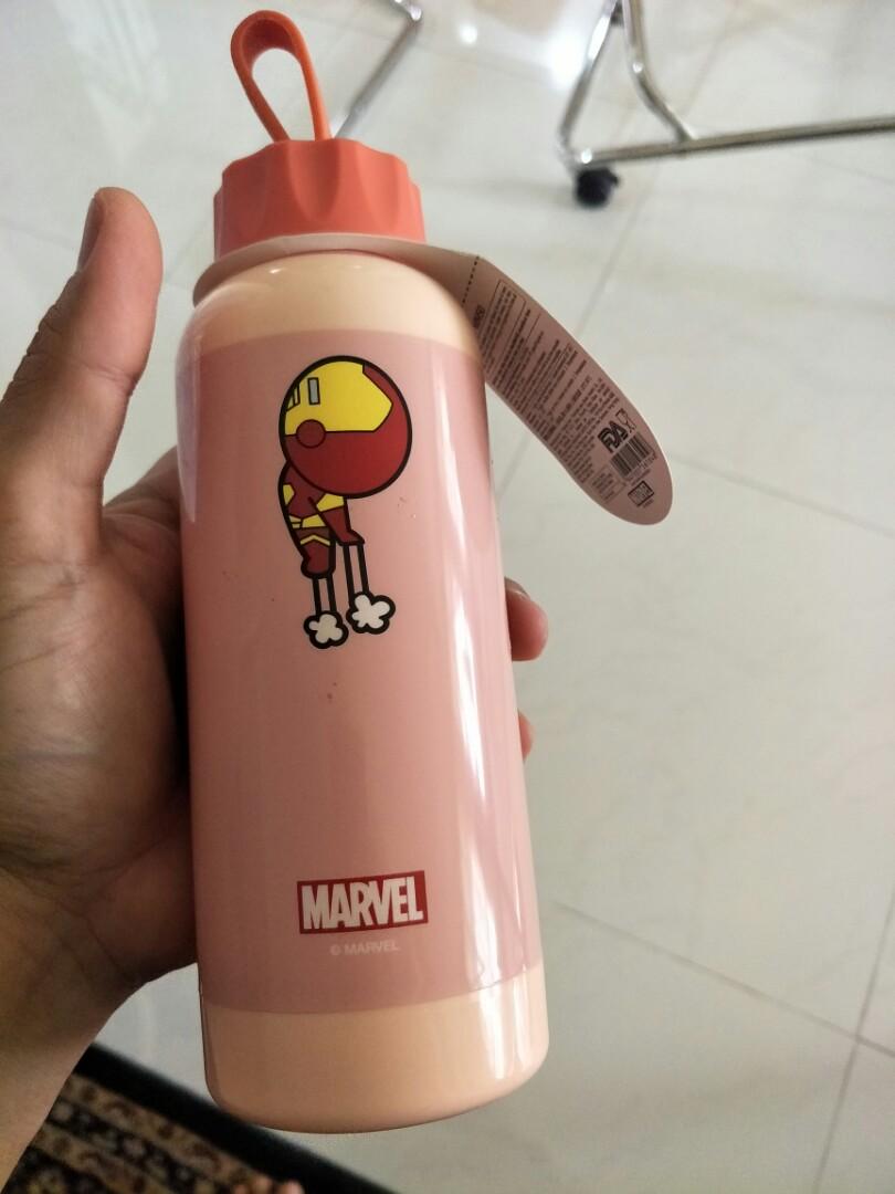 Iron man water bottle, Everything Else on Carousell