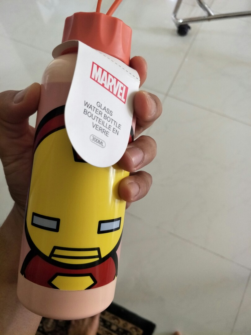 Iron man water bottle, Everything Else on Carousell